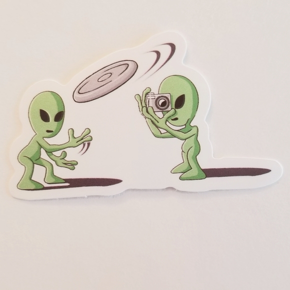 Design | 110 Aliens Playing Sticker | Poshmark